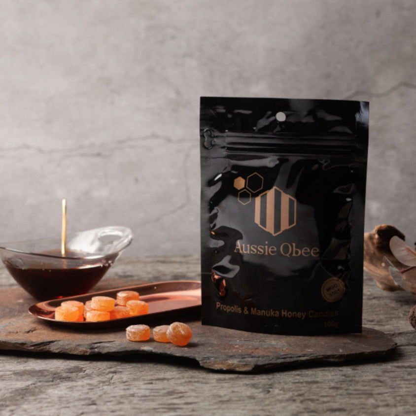 Aussie Qbee MGO550+ Manuka honey Propolis Candy 100g